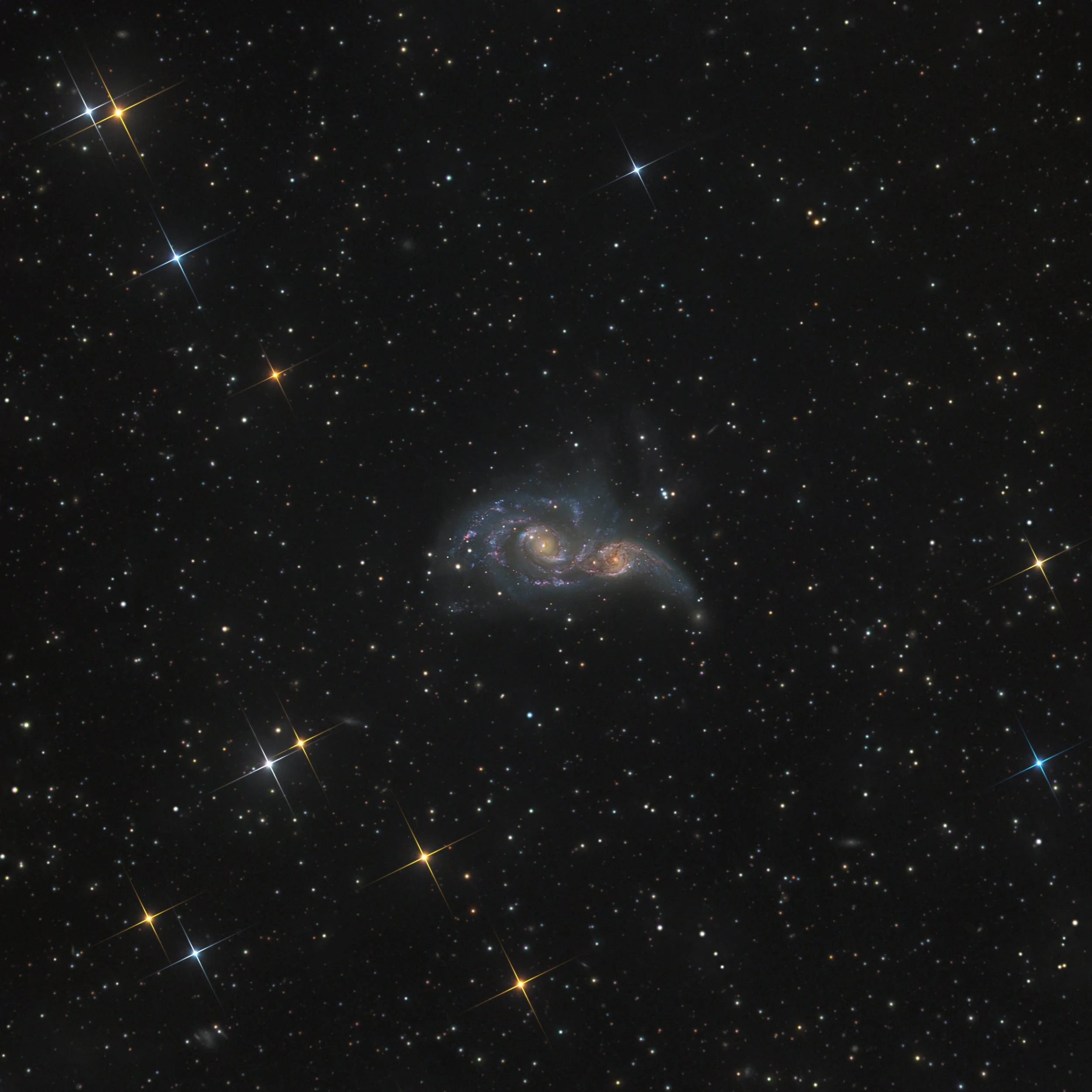 Hanson Astronomy Photos-NGC 2207, IC 2163