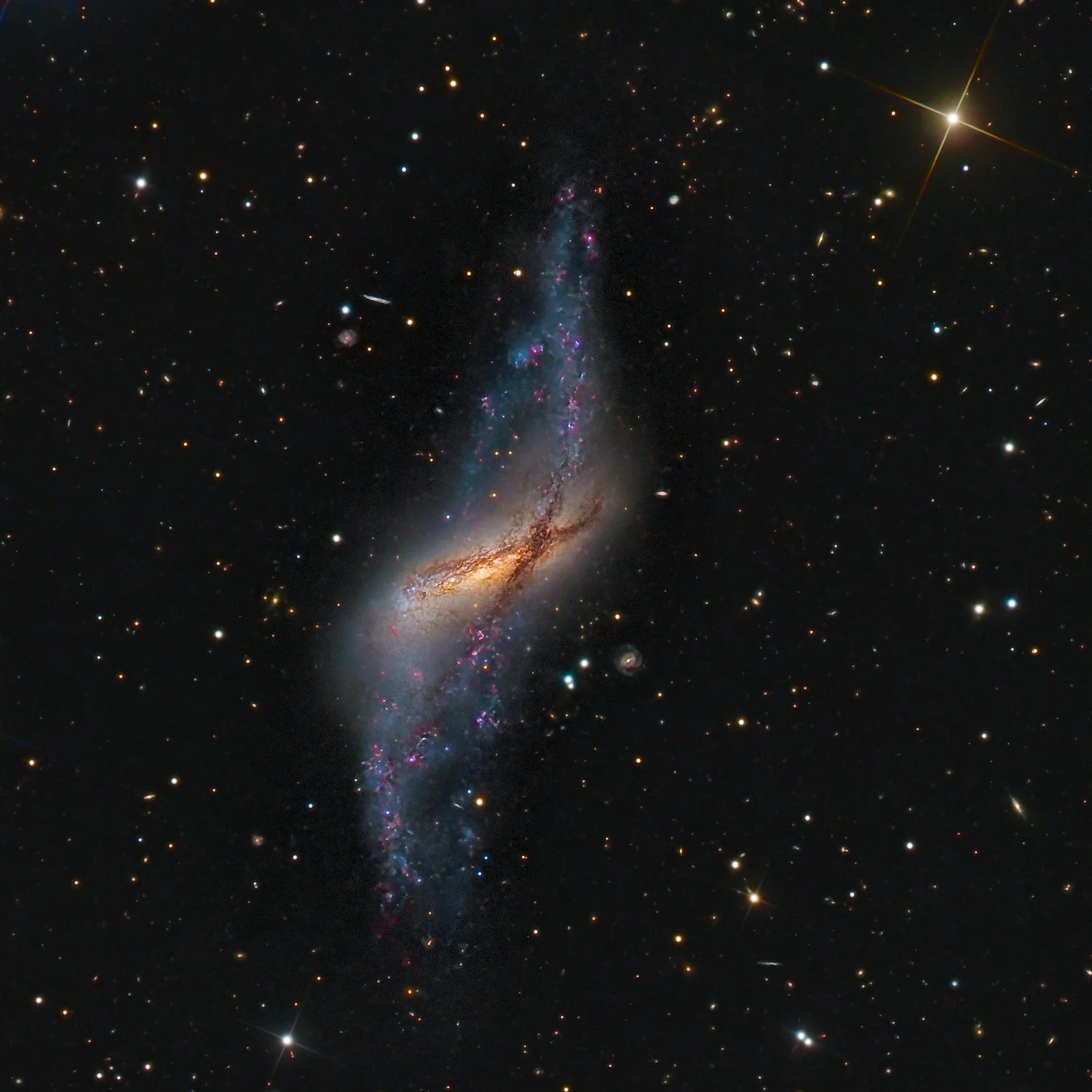 Hanson Astrophotography-NGC 660 The Polar Ring Galaxy