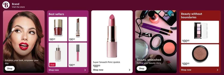 Amazon Shoppable Collection A+ Enhanced Brand Content | Goat Consulting