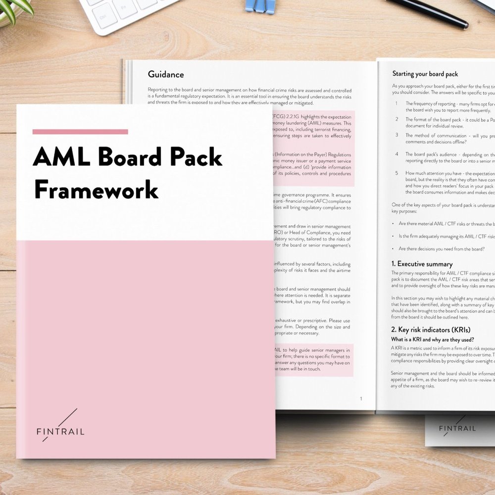 Board Reporting Pack — FINTRAIL