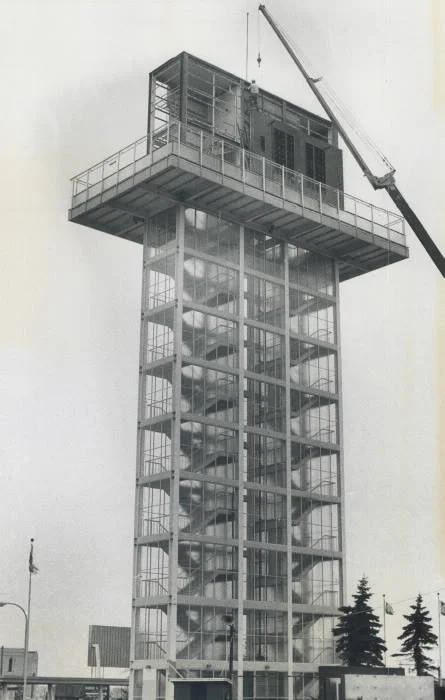 Toronto's CNE Shell Tower — Elevator Scene | Cab Interior Design ...