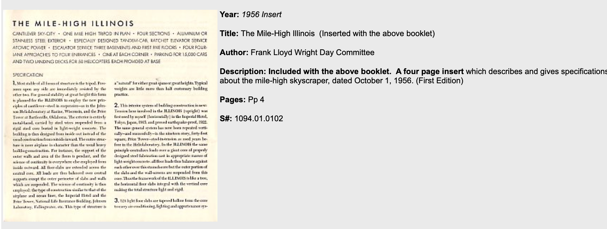 Part 1 | The Definitive History of Frank Lloyd Wrights Mile High ...