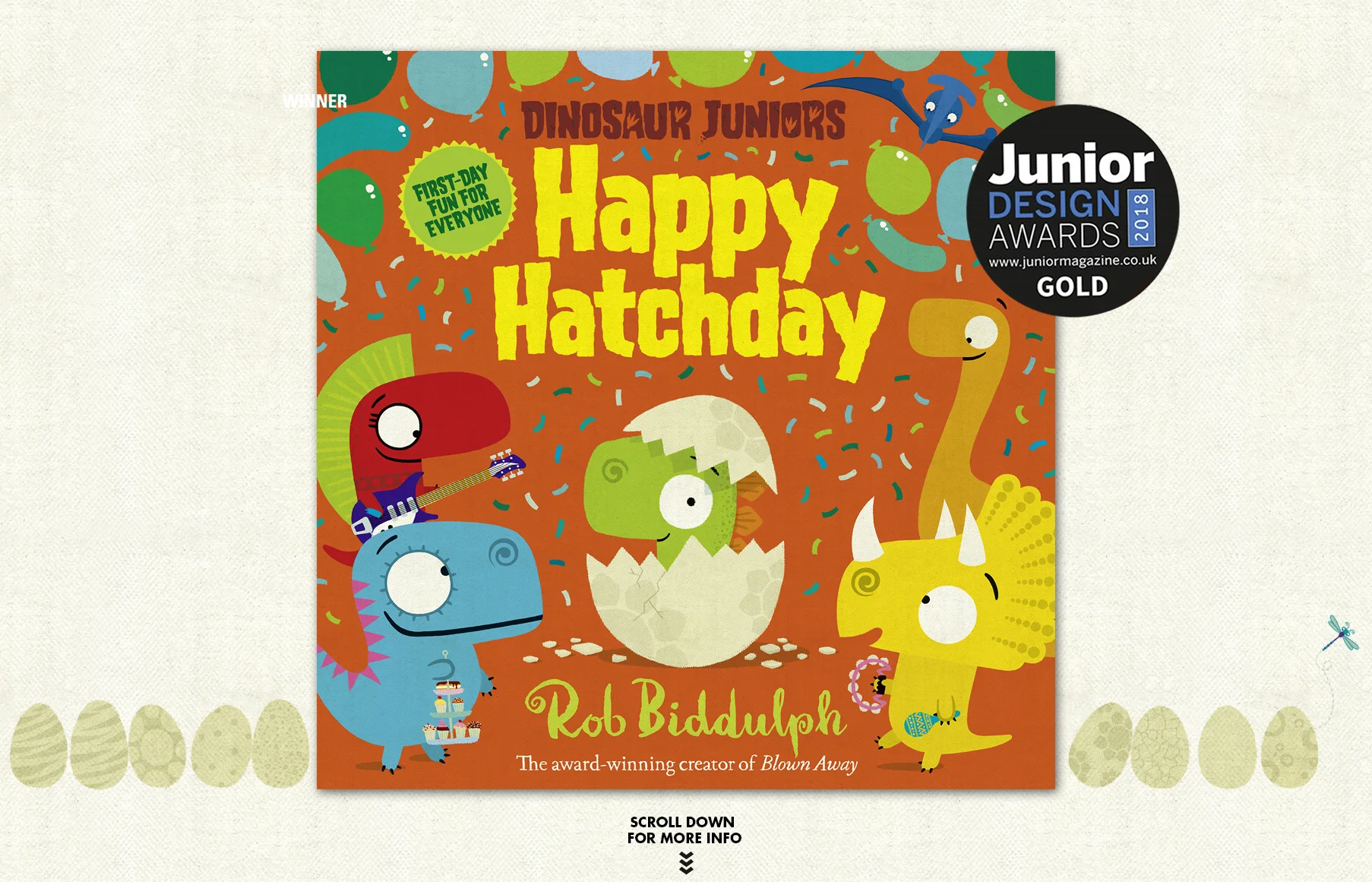 Dinosaur Juniors Happy Hatchday — Rob Biddulph