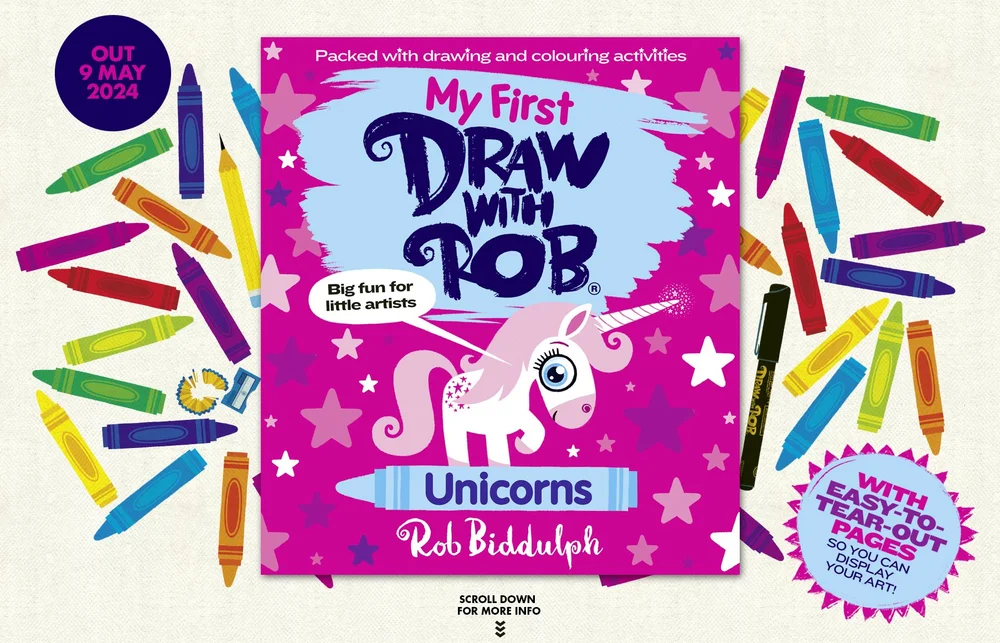 My First Draw With Rob Unicorns teaser — Rob Biddulph