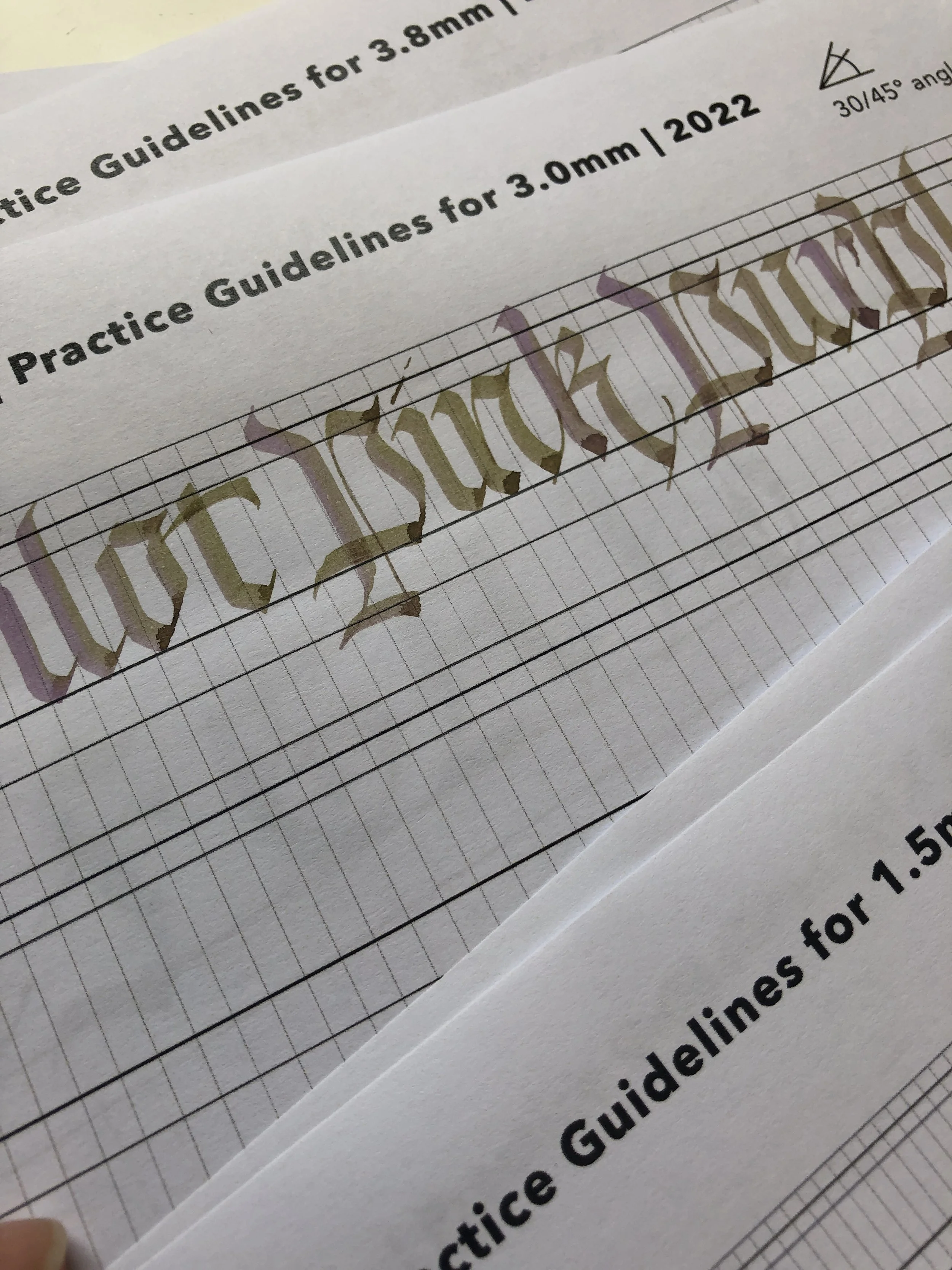 Blank Guides for Blackletter Calligraphy | ALL SIZES (Digital Download ...