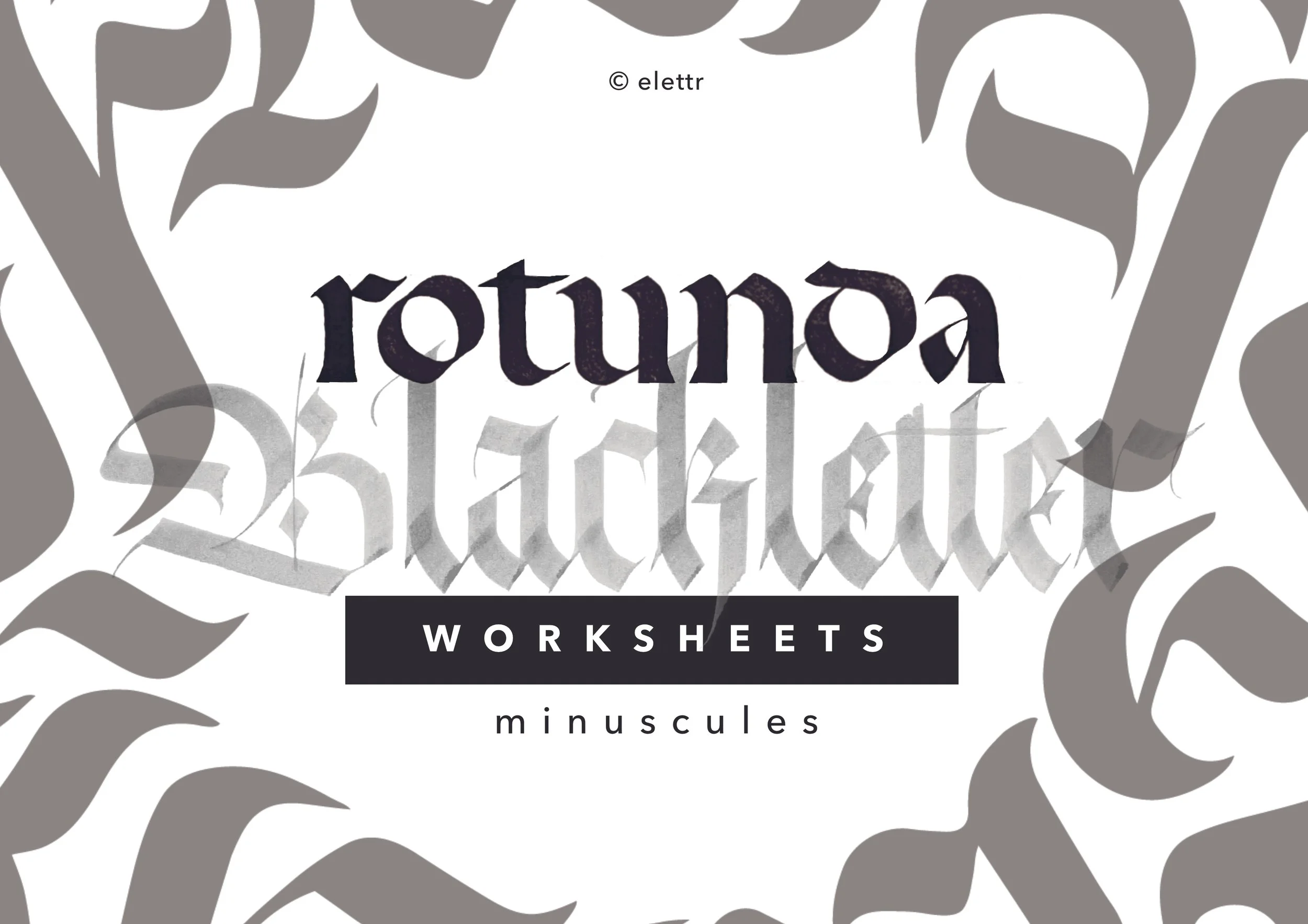 Rotunda Blackletter Calligraphy Worksheets / elettr