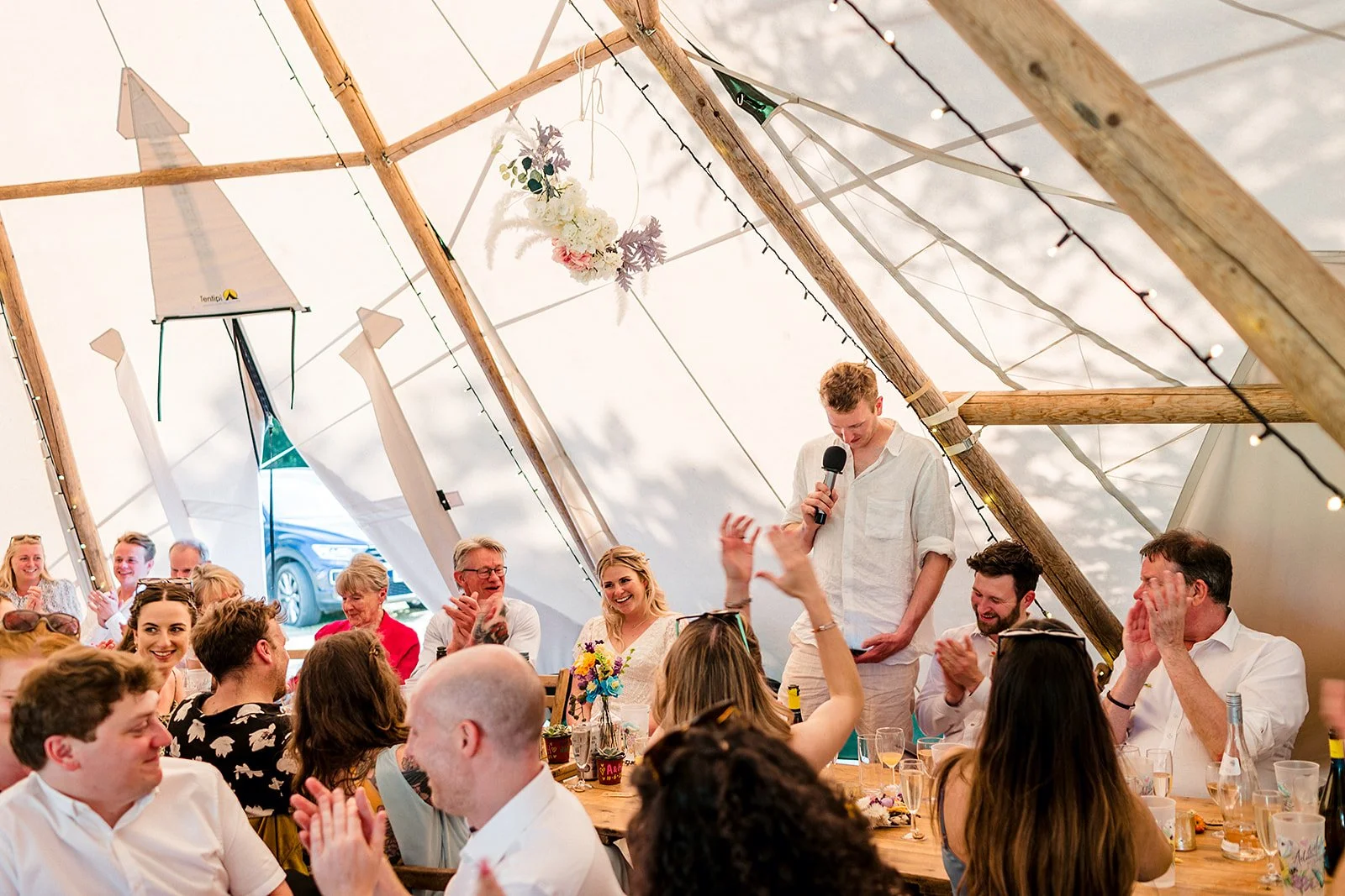 A Lakeside Tipi Tent Wedding at Four Oaks Farm