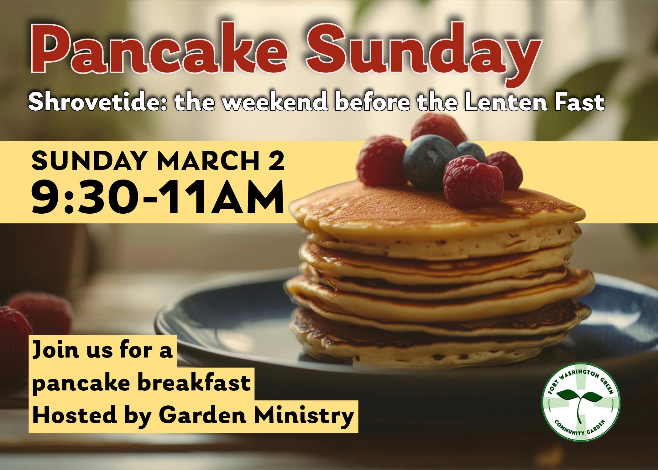 Calendar — Fort Washington Collegiate Church