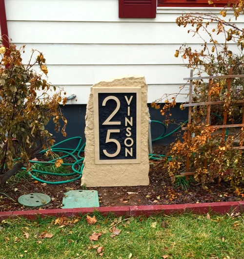 Custom Engraved Stone Signs For Your Home — Rockitecture