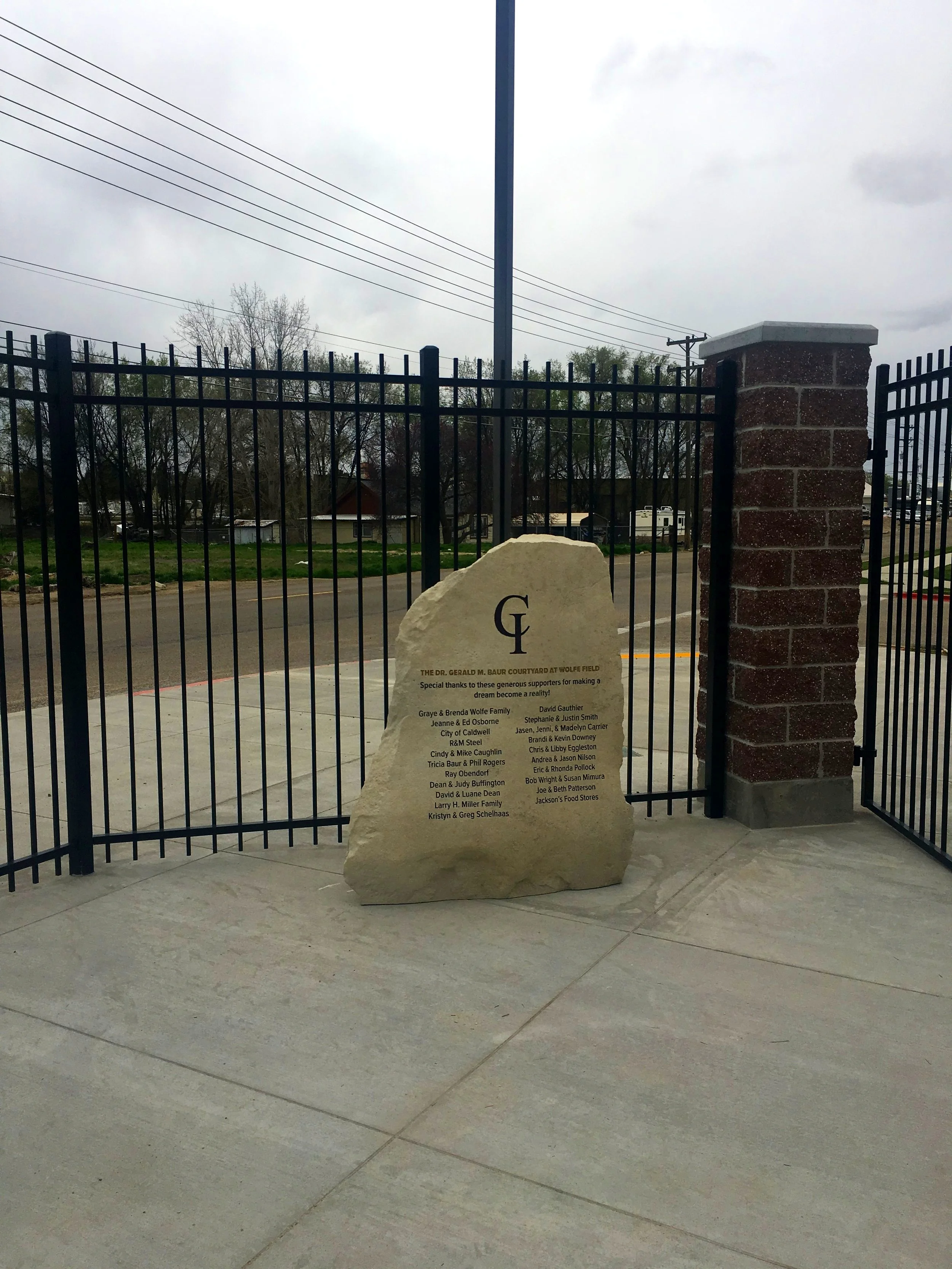 Custom Engraved Commercial Entrance Signs — Rockitecture