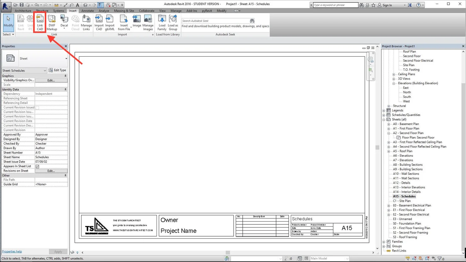 How to Link Excel Spreadsheets into AutoCAD + Revit — THE STUDENT ARCHITECT