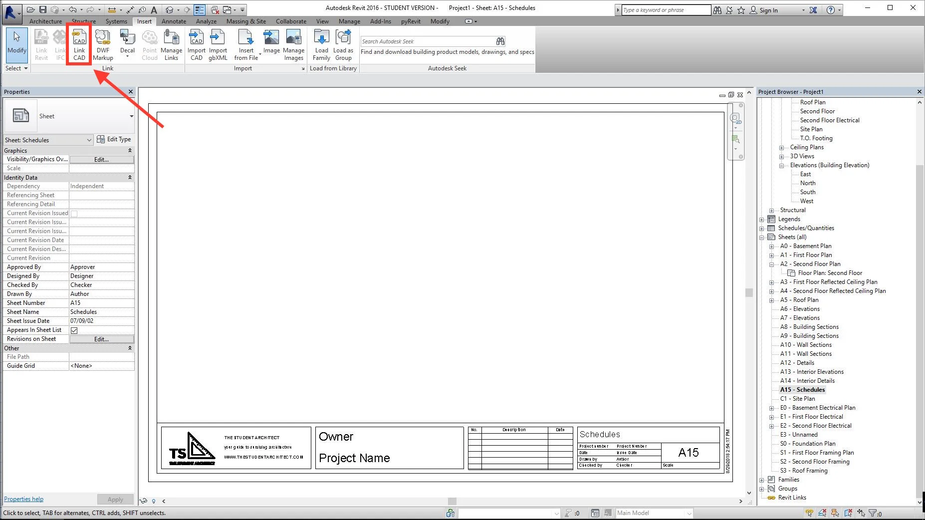 How to Link Excel Spreadsheets into AutoCAD + Revit — THE STUDENT ARCHITECT