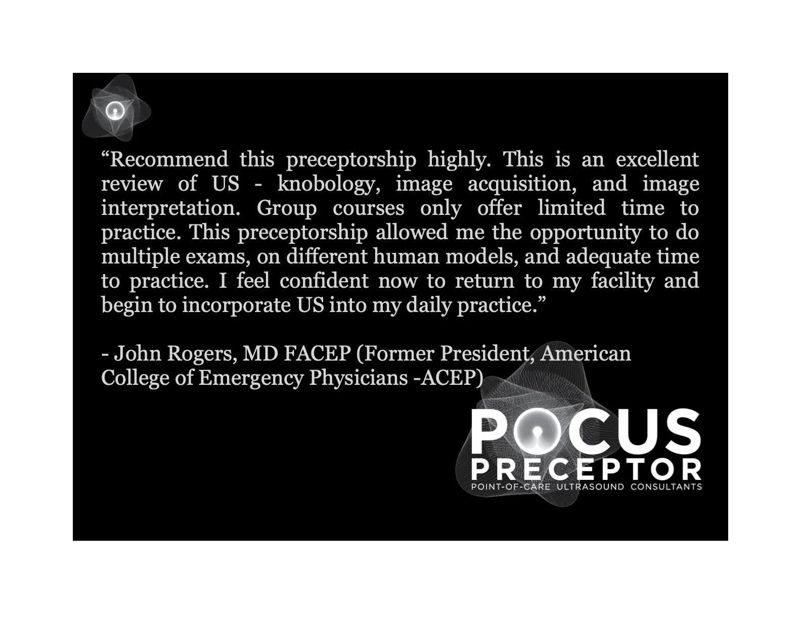 The POCUS Preceptor