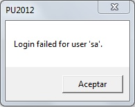 Solución: Login failed for user 'SA', Error de usuario de inicio de ...
