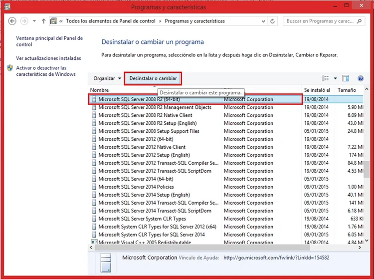 Cómo desinstalar correctamente SQL Server — Neodata