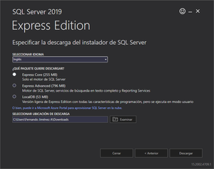Como instalar SQL Server 2019 Express para trabajar con Neodata — Neodata