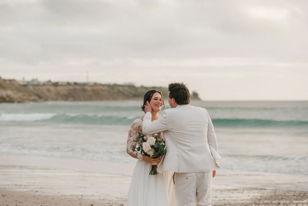 Sarah and Chris' Port Willunga Cliff Elopement — Our Wild Love Elopements