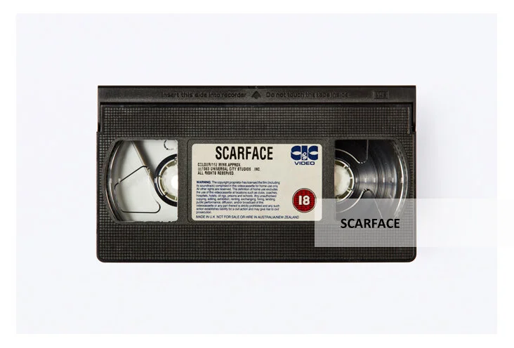 Scarface - VHS Print — Classic Cassette Prints