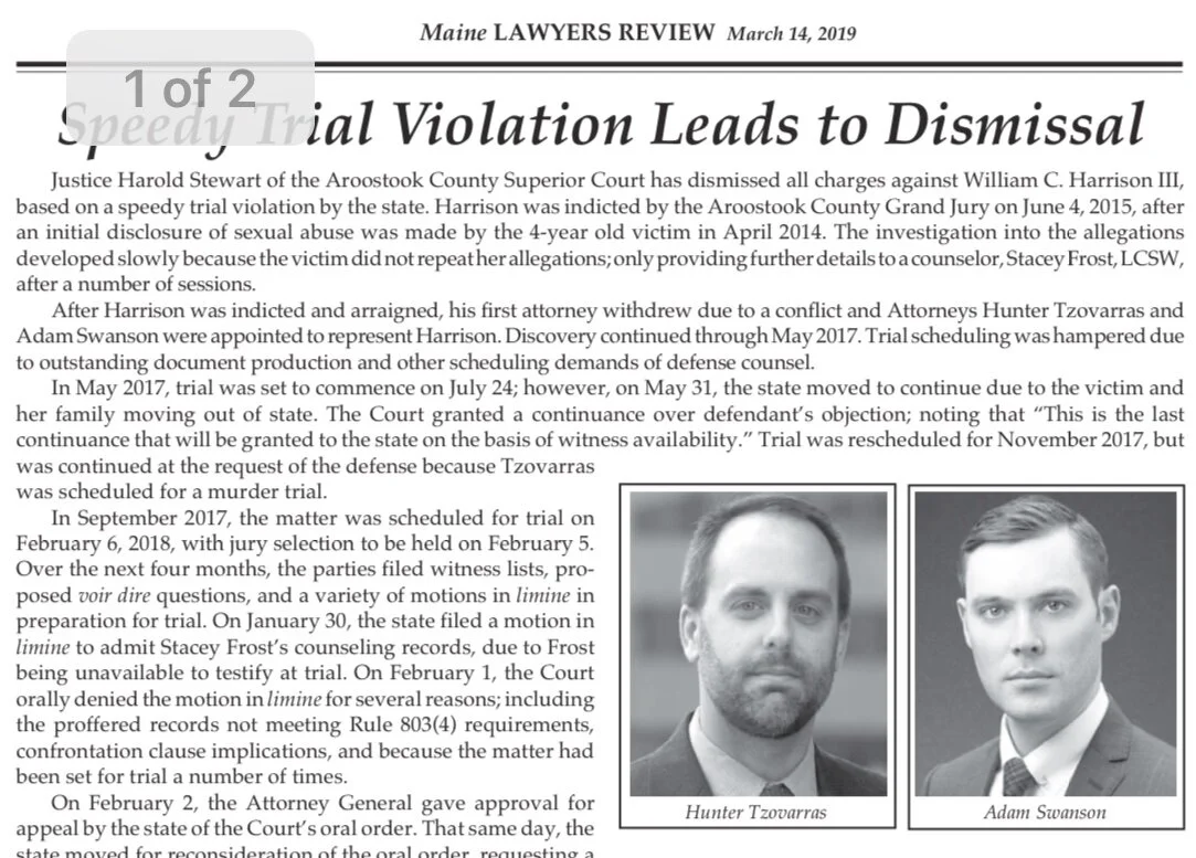 Top-Rated Criminal Defense & OUI DUI Lawyer Bangor, Maine