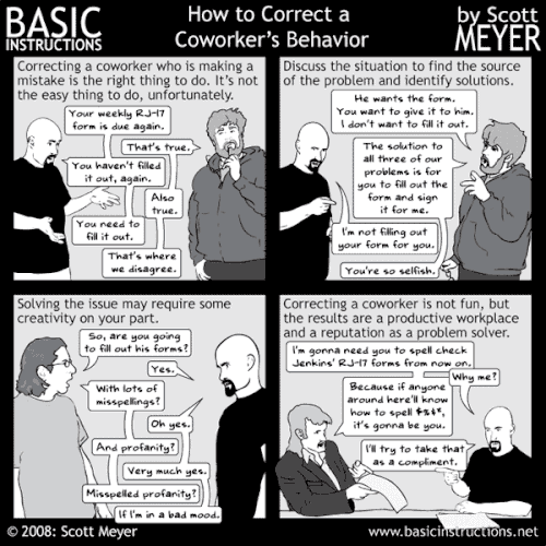 How to Correct a Coworker's Behavior — Basic Instructions