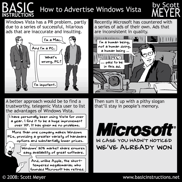 How to Advertise Windows Vista — Basic Instructions