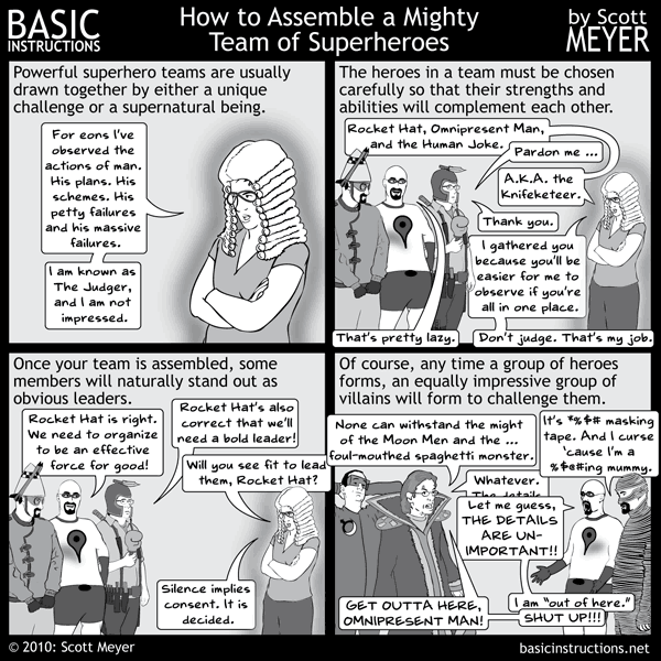 How to Assemble a Mighty Team of Superheroes — Basic Instructions