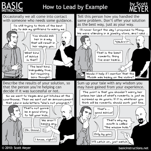 How to Lead by Example — Basic Instructions