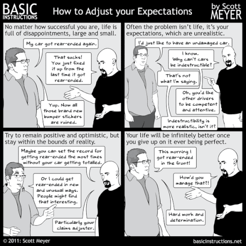 How to Adjust your Expectations — Basic Instructions
