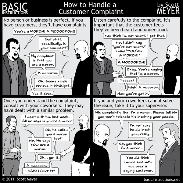 How to Handle a Customer Complaint — Basic Instructions