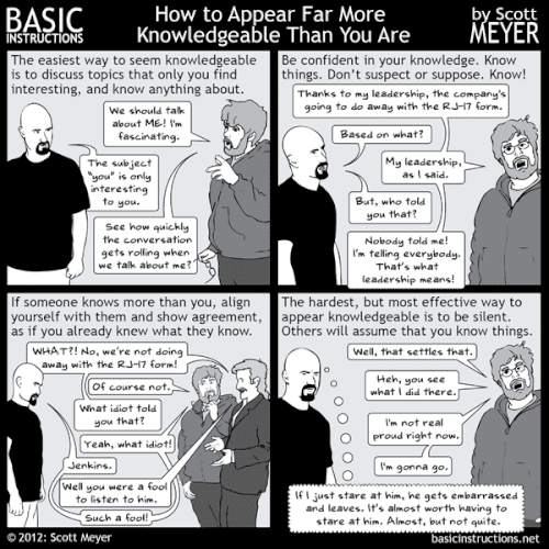 How to Appear Far More Knowledgeable Than You Are — Basic Instructions