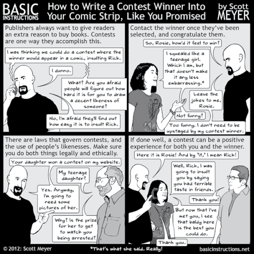 How to Write a Contest Winner Into Your Comic Strip, Like You Promised ...