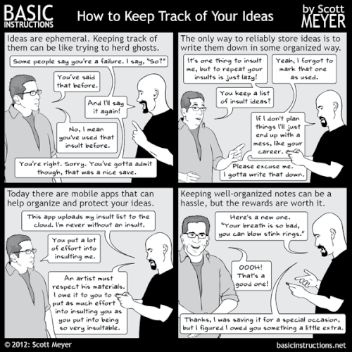 How to Keep Track of Your Ideas — Basic Instructions