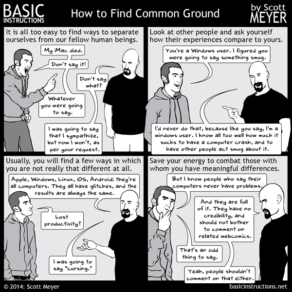 How to Find Common Ground — Basic Instructions
