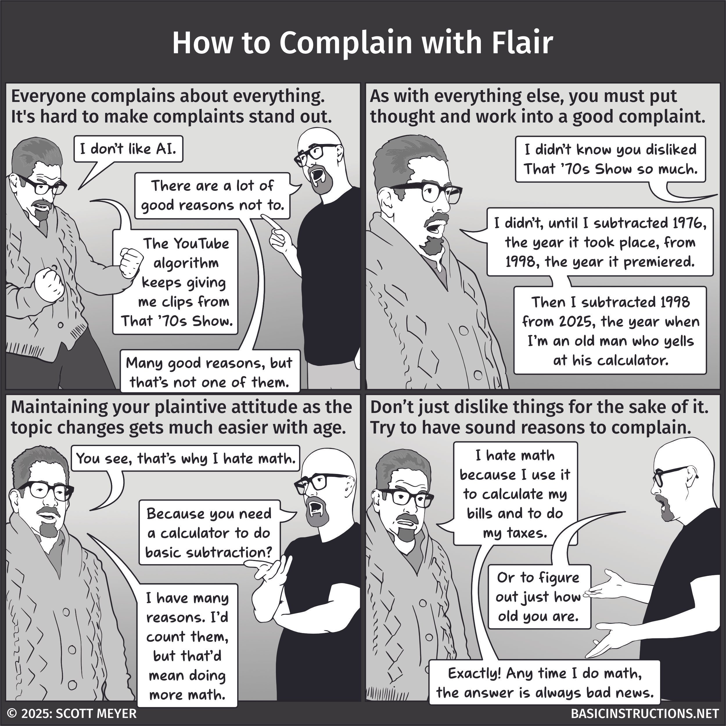 How to Complain with Flair — Basic Instructions