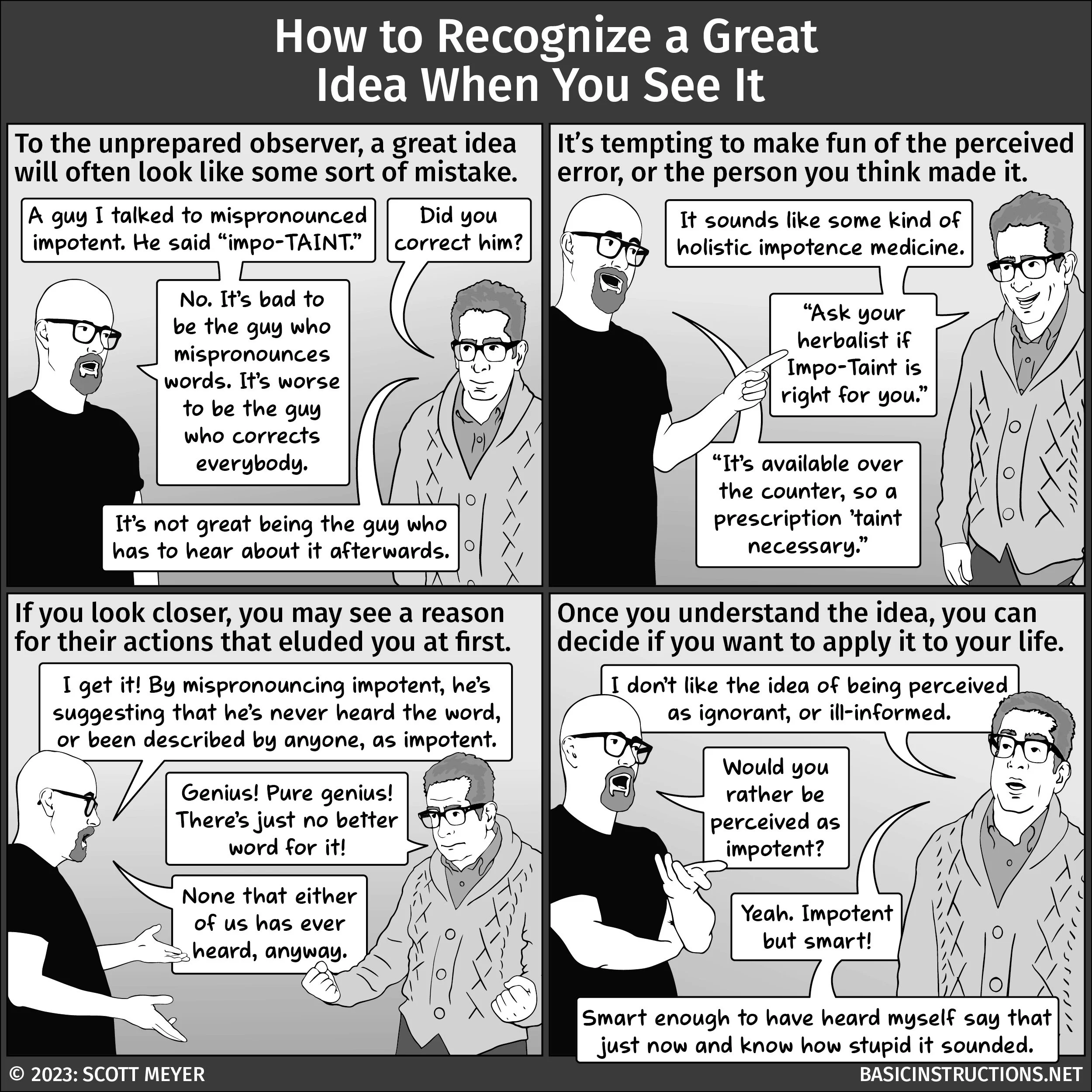 How to Recognize a Great Idea When You See It — Basic Instructions