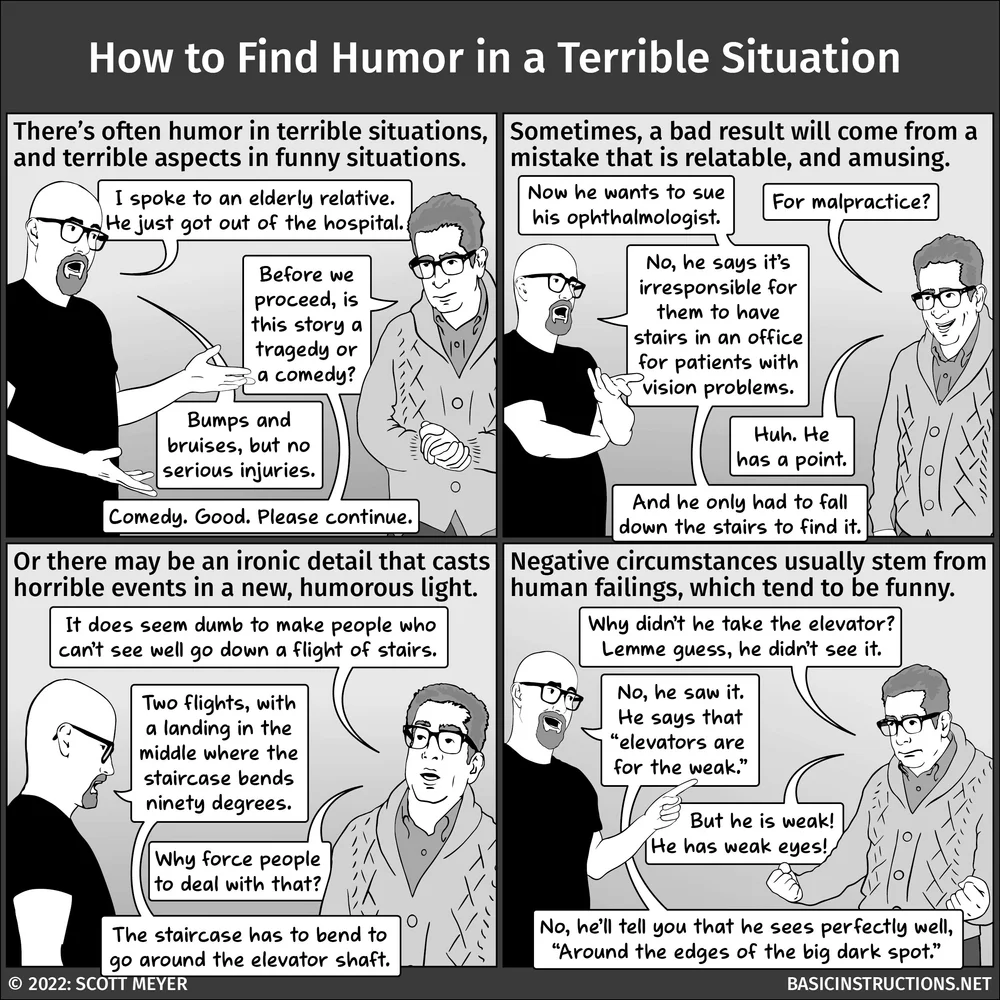 How to Find Humor in a Terrible Situation — Basic Instructions