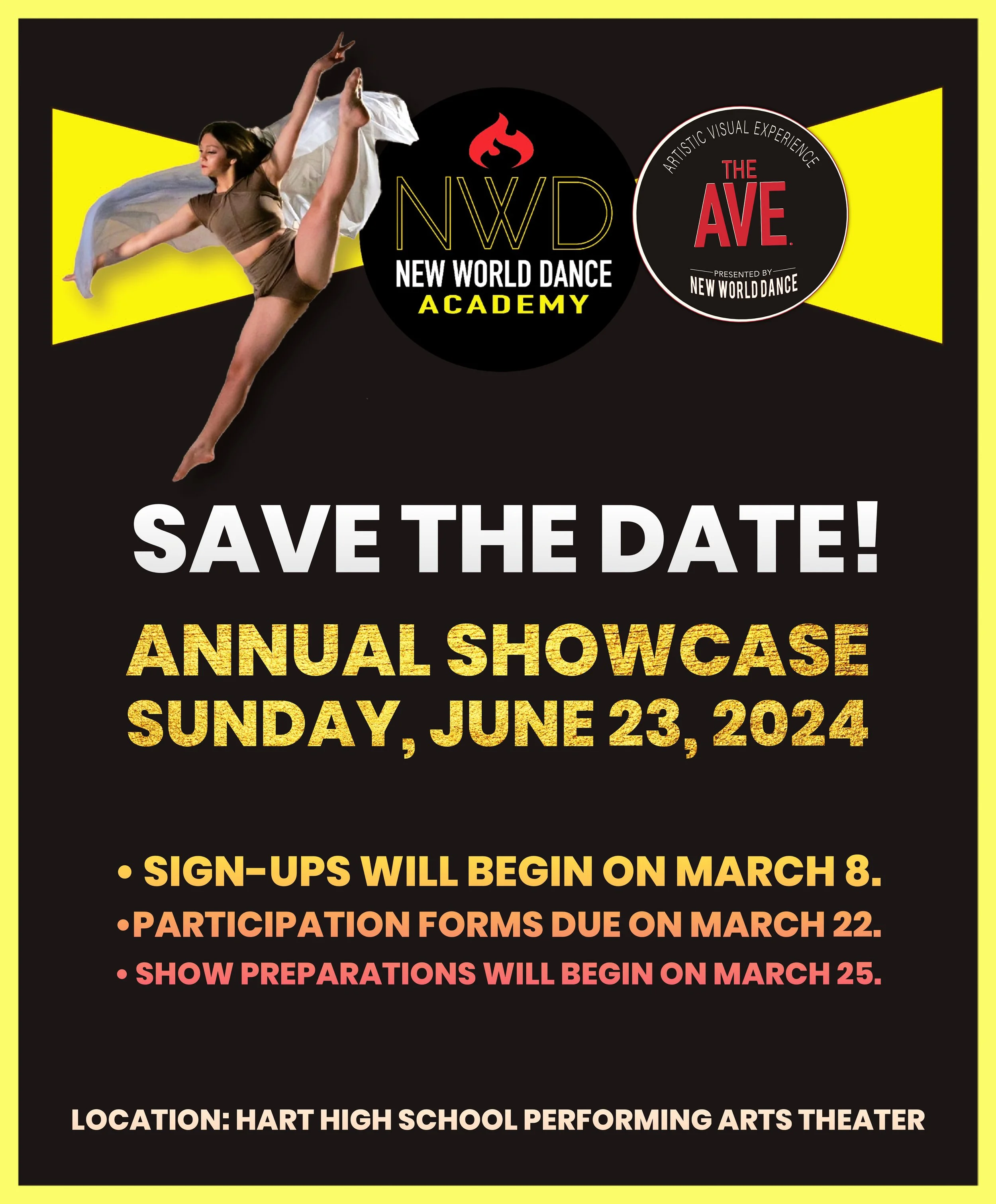 RECITAL INFO — NEW WORLD DANCE ACADEMY