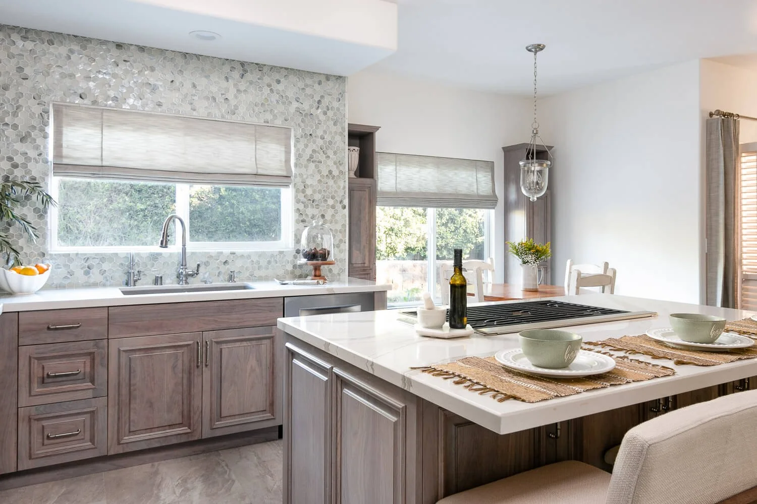 Custom Kitchen Design Packages | Dramatic Tile Backsplash | High End ...