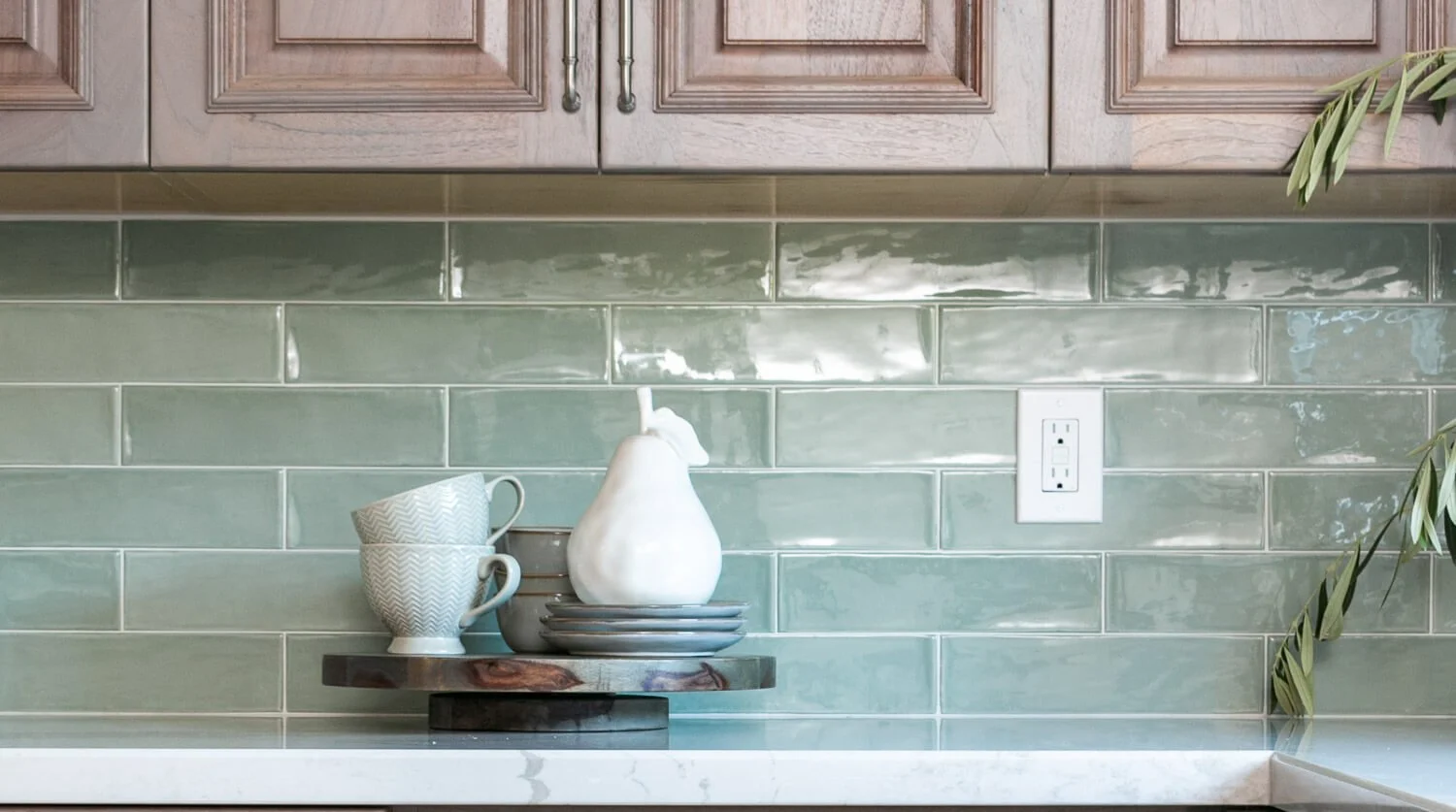 Custom Kitchen Design Packages | Dramatic Tile Backsplash | High End ...