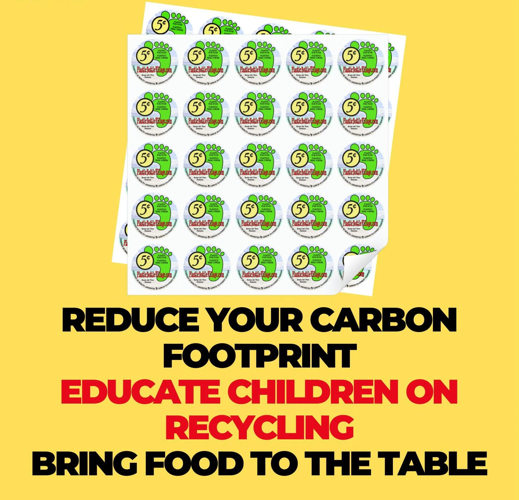 CARBON FOOTPRINT STICKERS - PEGATINAS DE IMPACTO AMBIENTAL — Plastic ...