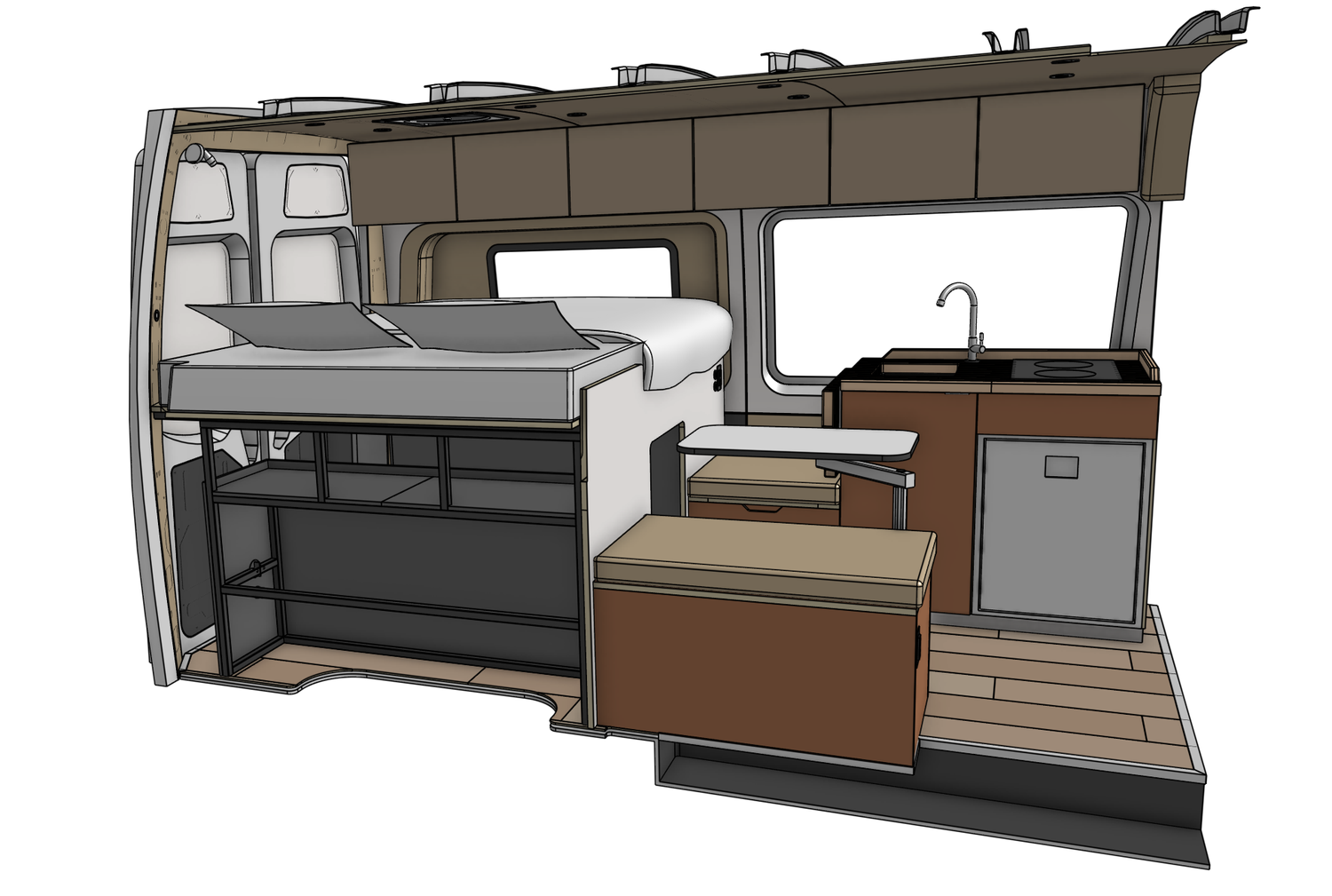 Custom Conversion Van Ideas, Designs, and Layouts — Custom Van Builder ...
