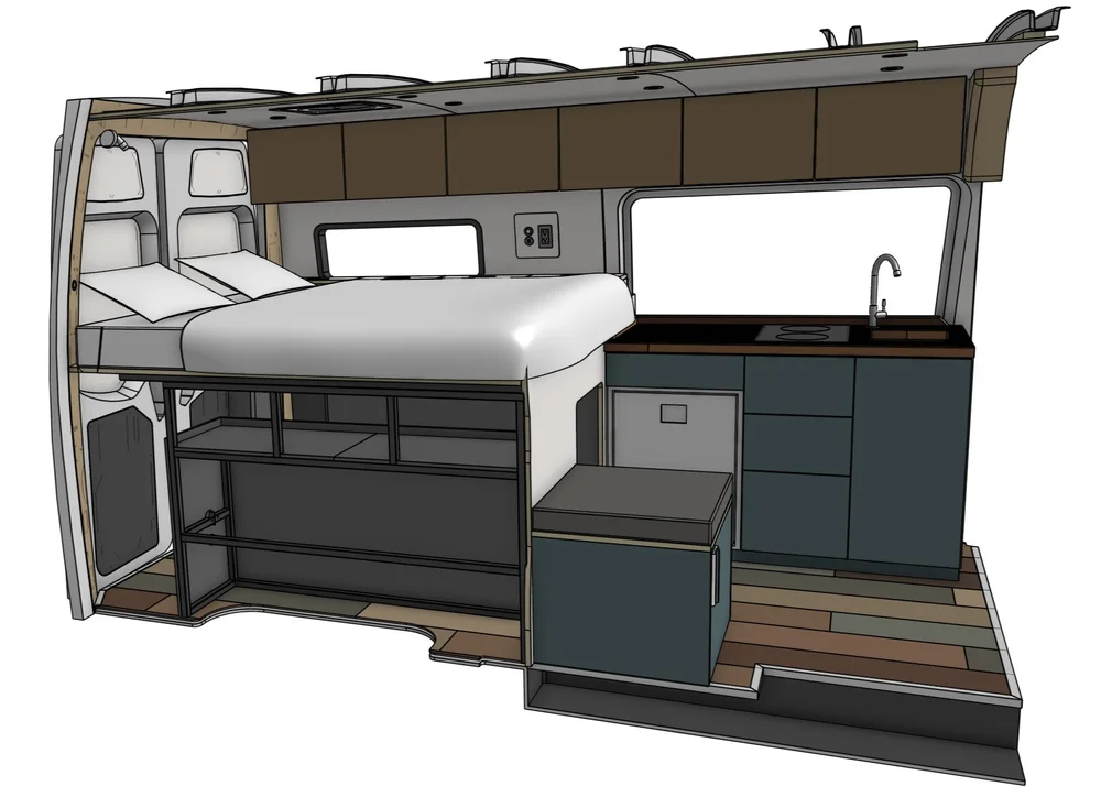 Peak - 144" Sprinter Van Model — Custom Van Builder | Vanlife Customs