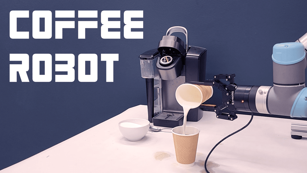 Coffee-making robot: Teleoperating a UR5 arm and Robotiq gripper ...