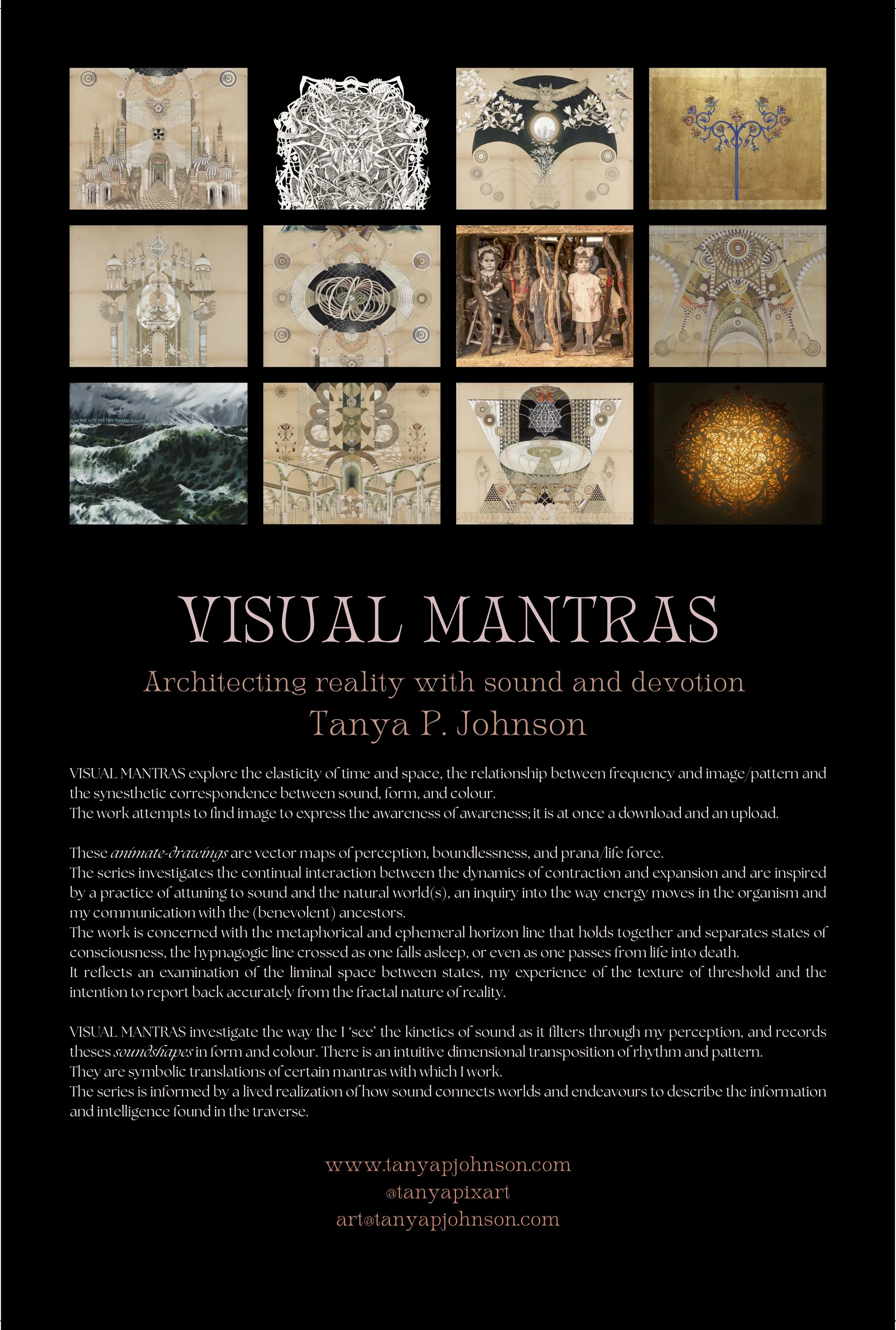 VISUAL MANTRAS 2025 CALENDAR (Please order here for Canada) — TANYA P ...