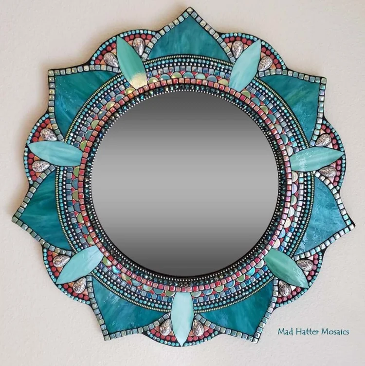 Starlight Mandala Substrate (21in diameter) — ZETAMARI MOSAIC ARTWORKS