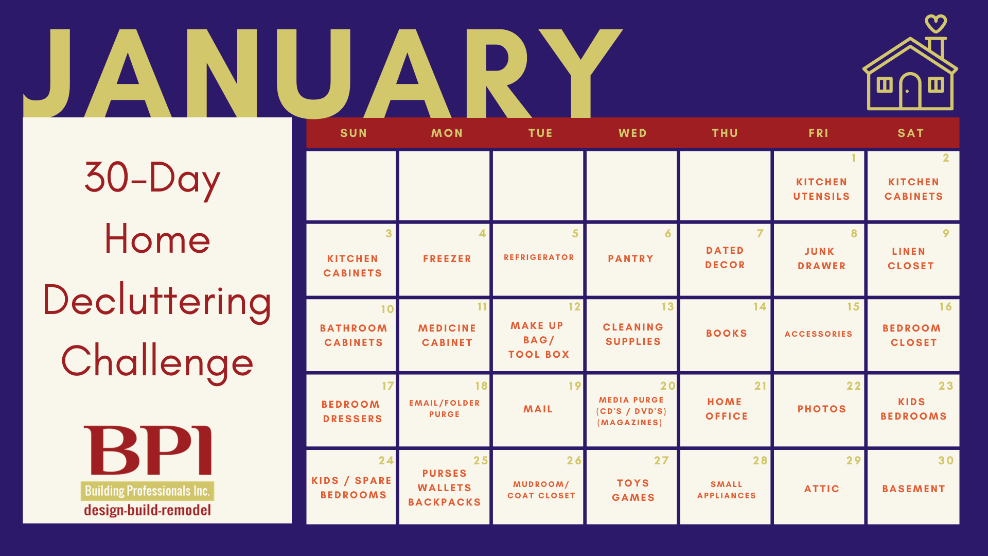 30-Day Declutter Challenge! — BPI - Home Remodeling Massachusetts