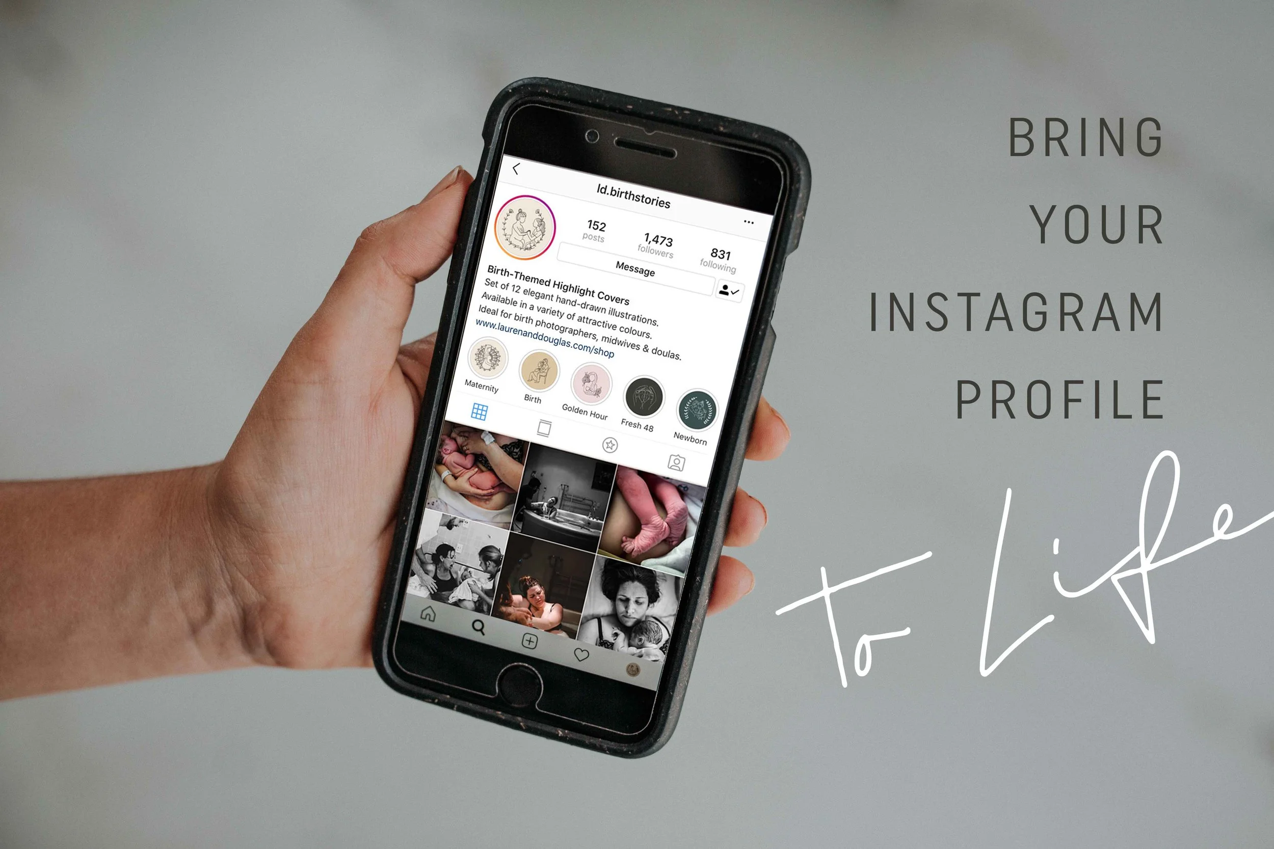 Birth-Themed Instagram Story Highlight Covers - Ideal for Birth ...
