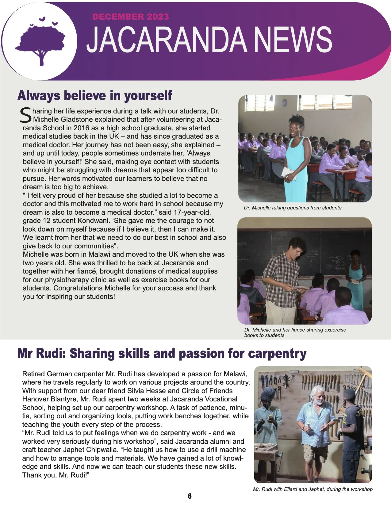 Jacaranda News - December 2023 — Jacaranda Foundation