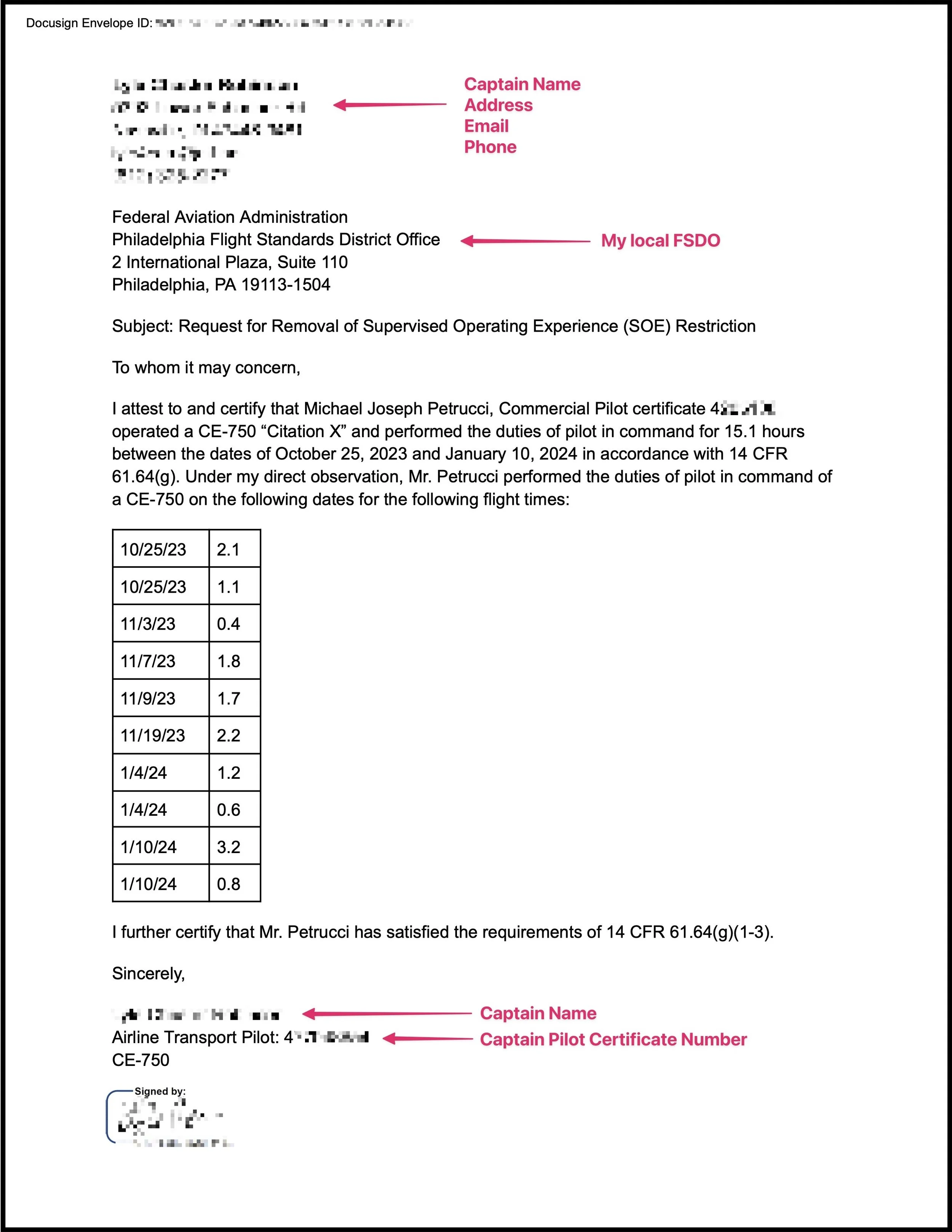 Removing the SOE Limitation from your Pilot Certificate — Mike Petrucci