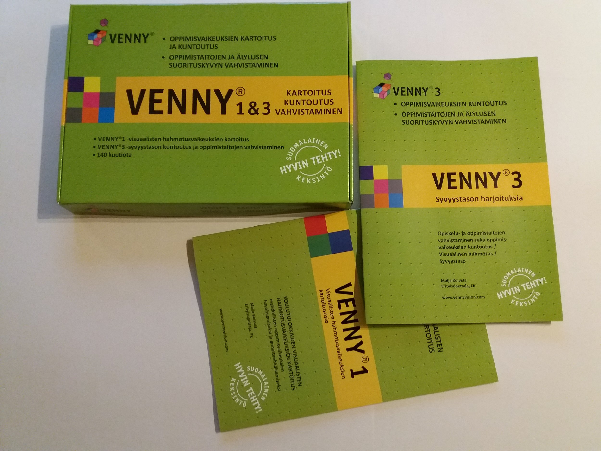 VENNY-menetelmä oppimisvaikeukeuksien ennaltaehkäisyyn ja korjaamiseen